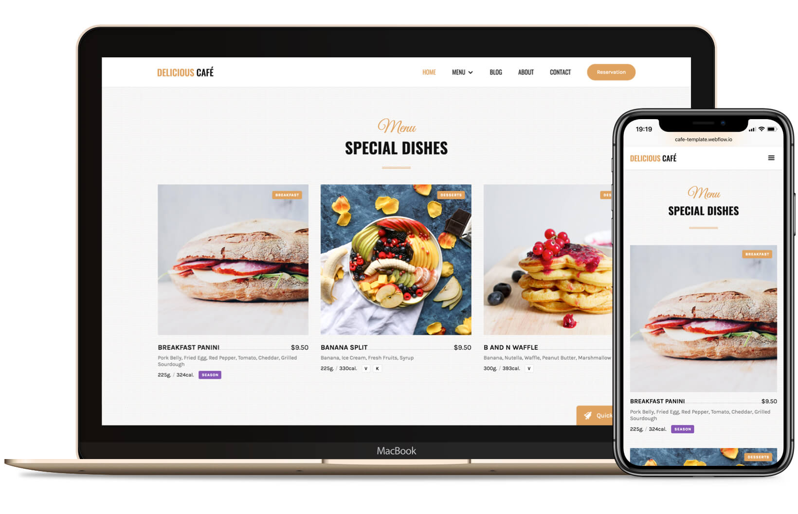 Café - Restaurant HTML5 Responsive Website Template