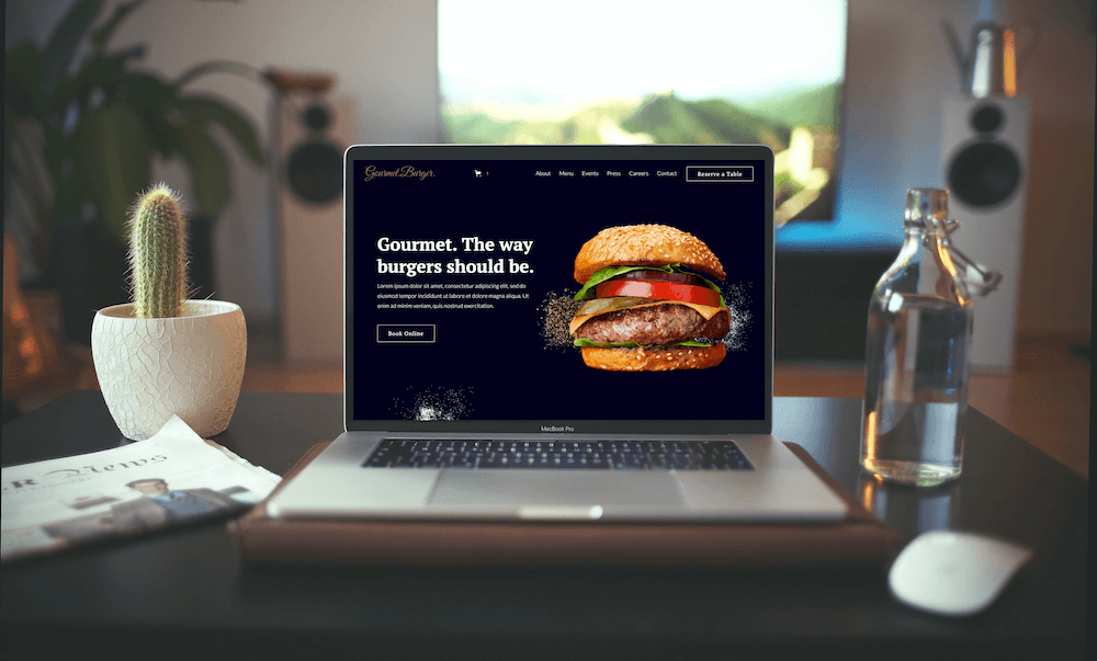 Gourmet Burger - Restaurant HTML5 Responsive Website Template
