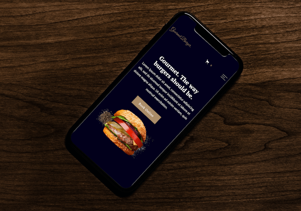 Gourmet Burger - Restaurant HTML5 Responsive Website Template
