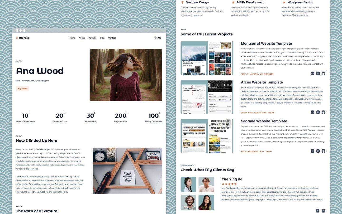 Monreal - Portfolio HTML5 Responsive Website Template