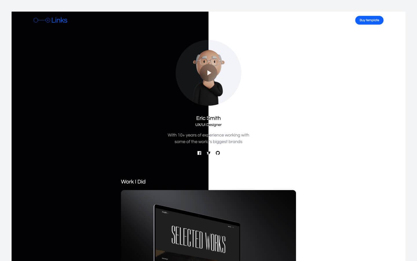 All My Links - Artist HTML5 Responsive Website Template