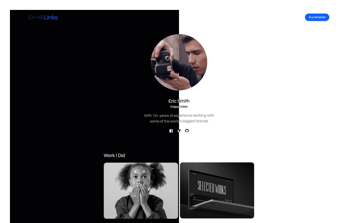 All My Links - Artist HTML5 Responsive Website Template