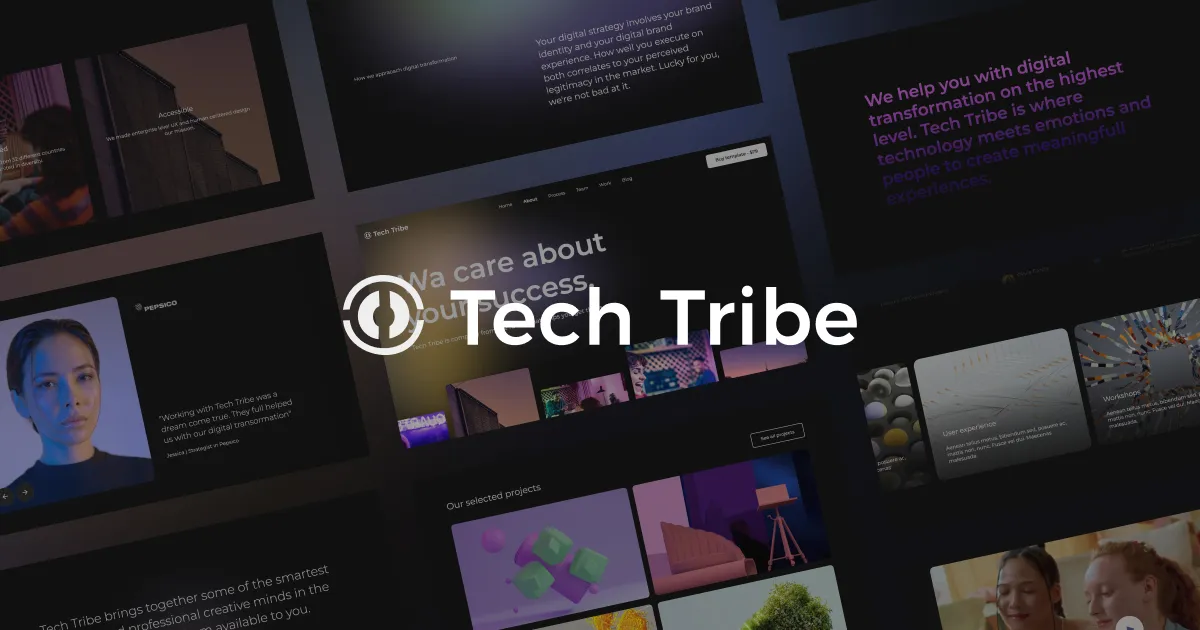 Tech Tribe - Agency HTML5 Responsive Website Template