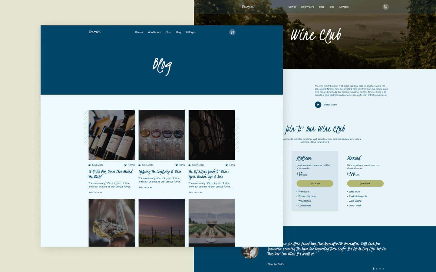 Winetime 128 - Winery HTML5 Responsive Website Template