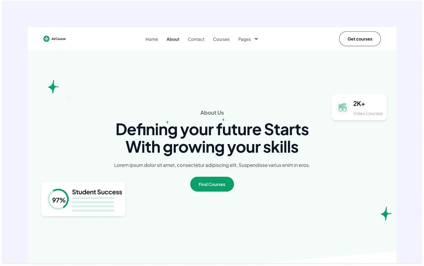 AirCourse - School HTML5 Responsive Website Template