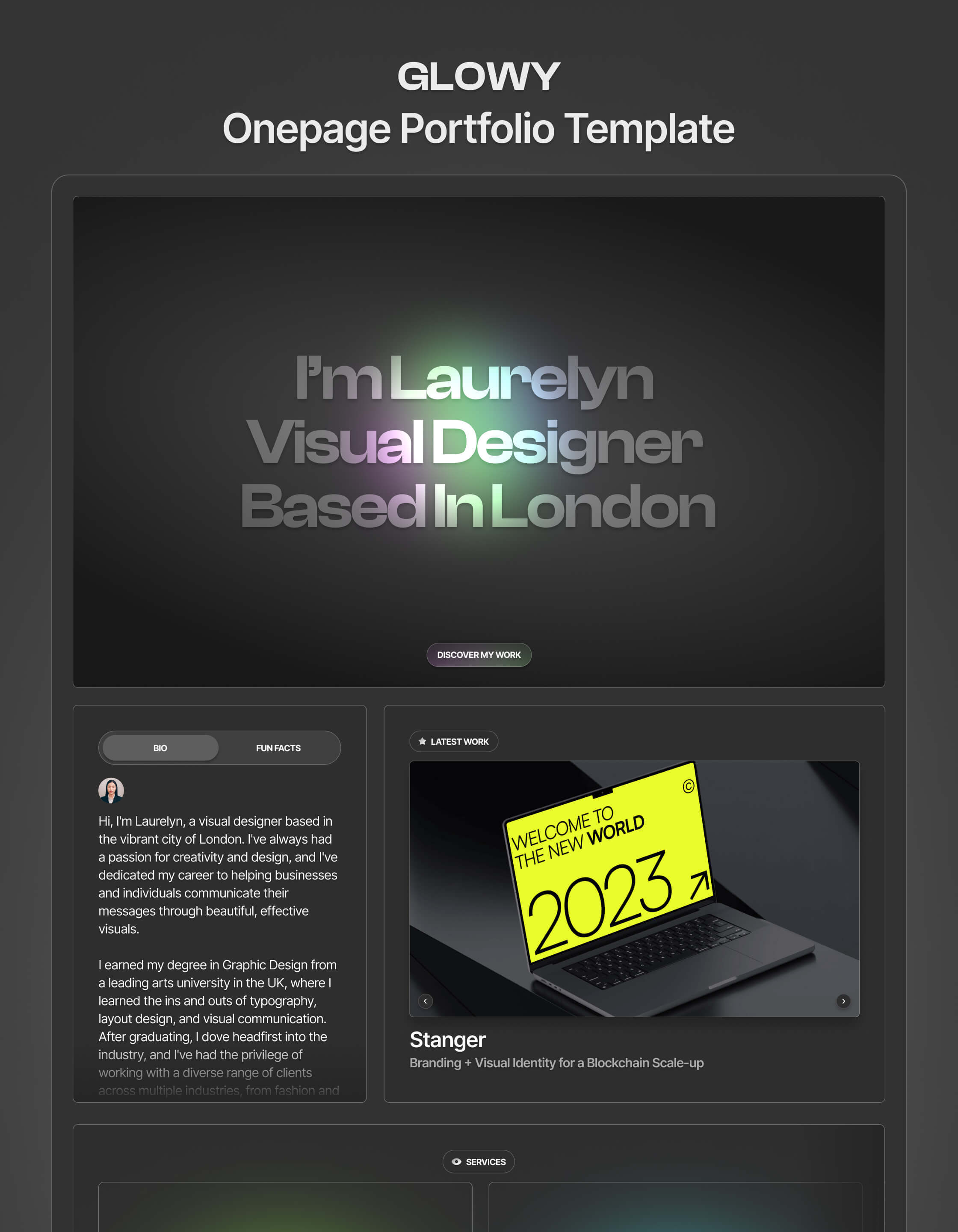 Glowy by Telio Templates | Muzli Creative Store