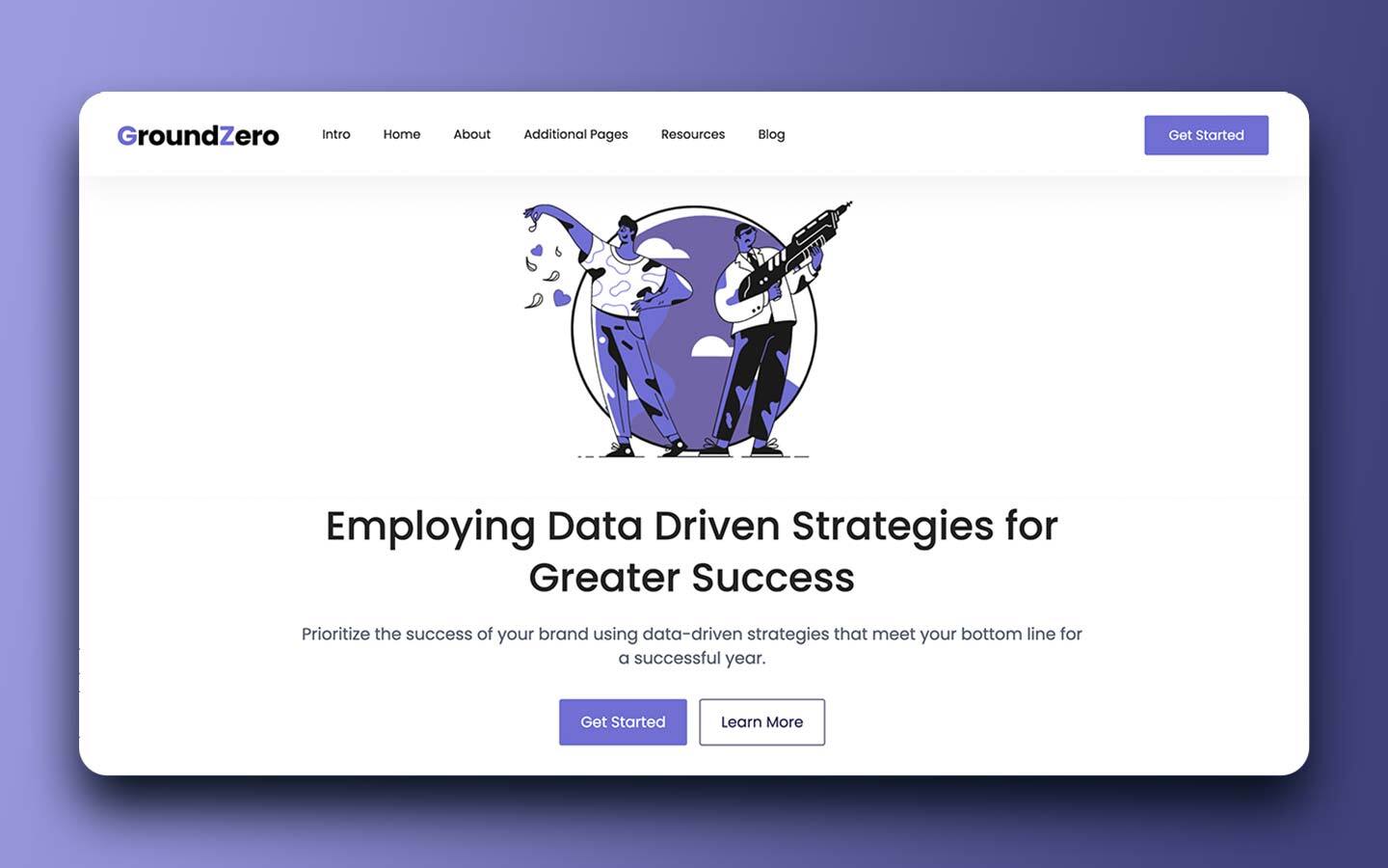 GroundZero - Startup HTML5 Responsive Website Template