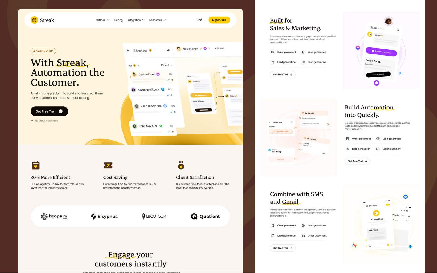 Streak - Software HTML5 Responsive Website Template