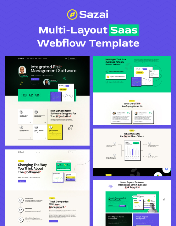 Sazai - SaaS HTML5 Responsive Website Template