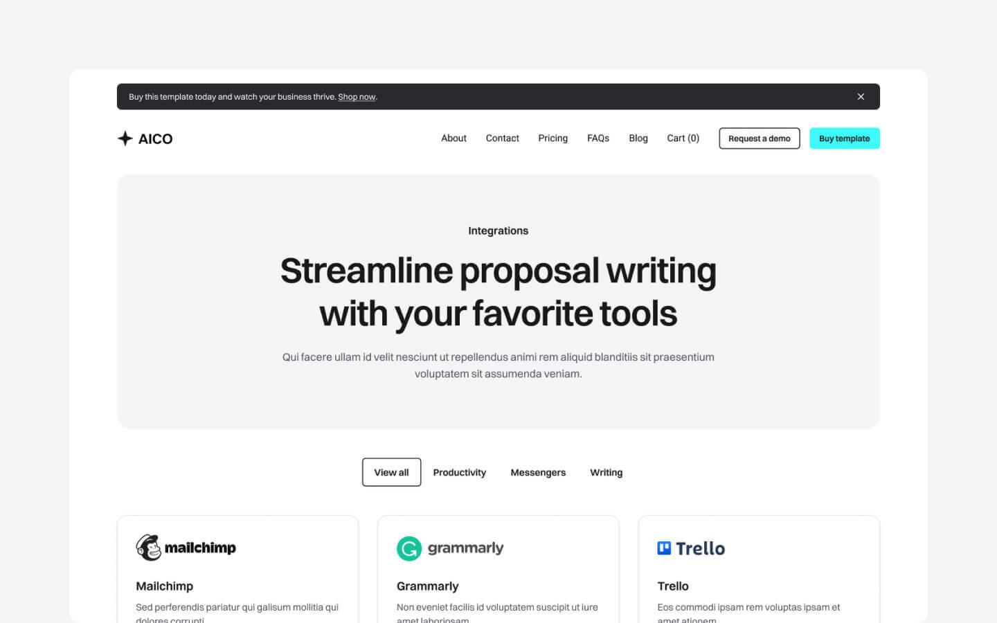 Aico - SaaS HTML5 Responsive Website Template