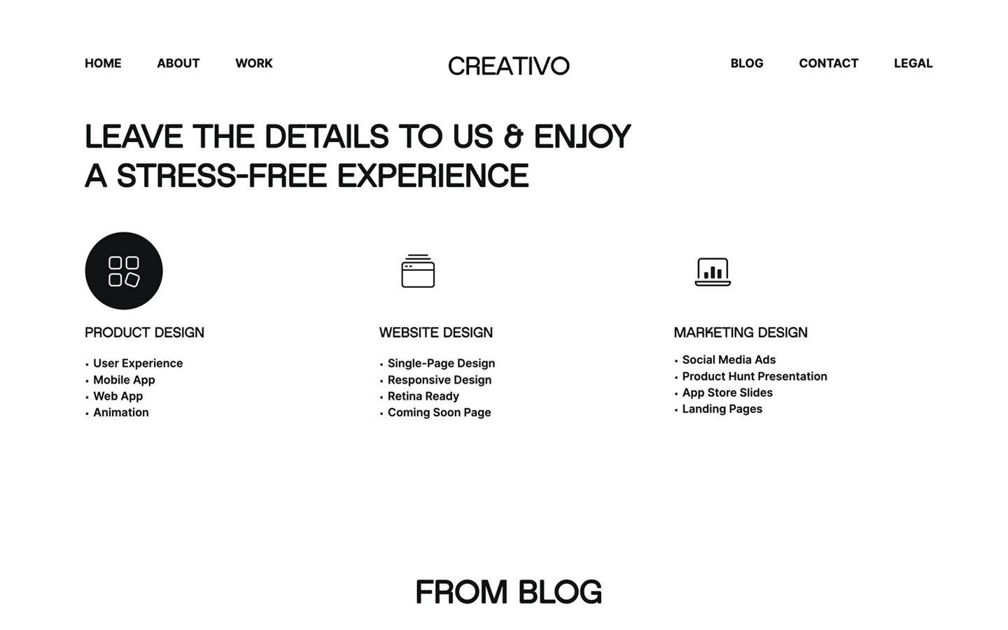Creativo - Creative HTML5 Responsive Website Template