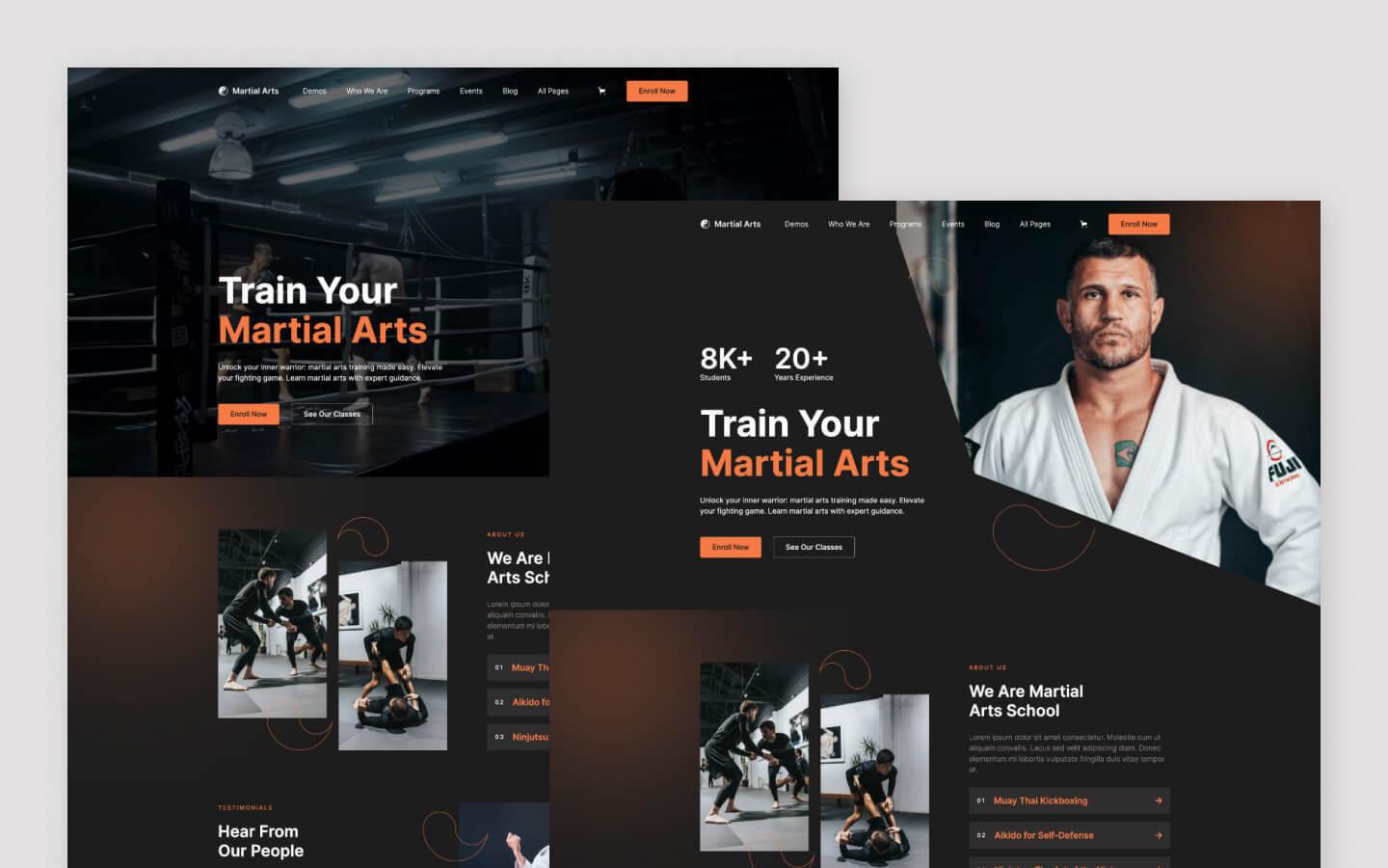 Martial Arts - Wellness HTML5 Responsive Website Template