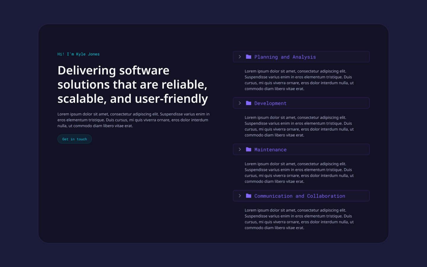 DevCore - Portfolio HTML5 Responsive Website Template