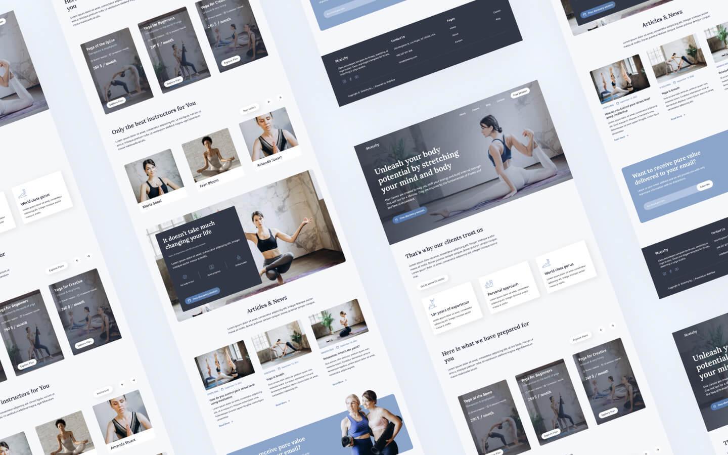 Stretchy - Fitness HTML5 Responsive Website Template