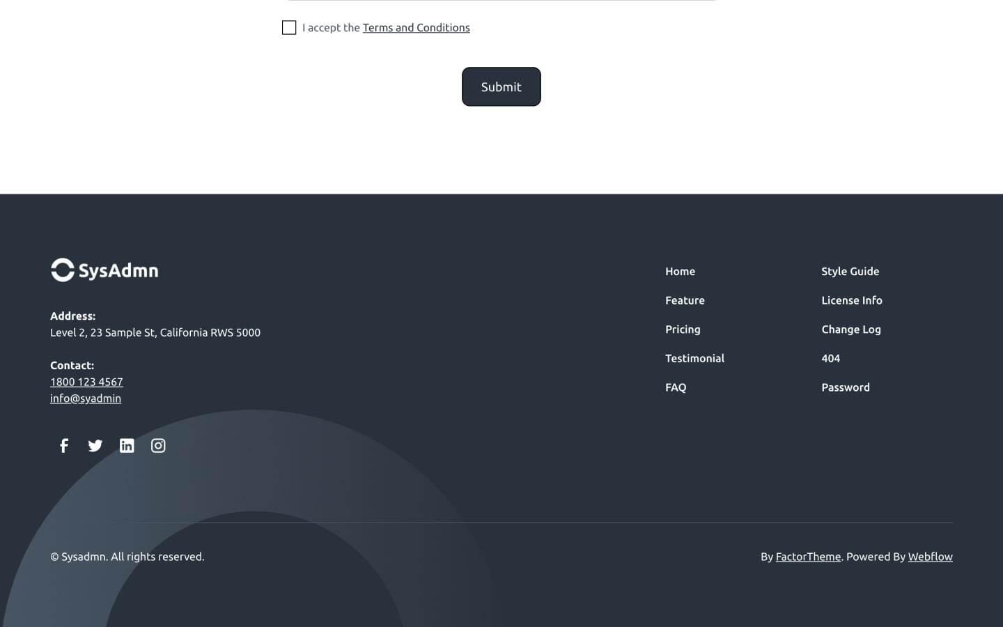 Sysadmn - IT company HTML5 Responsive Website Template