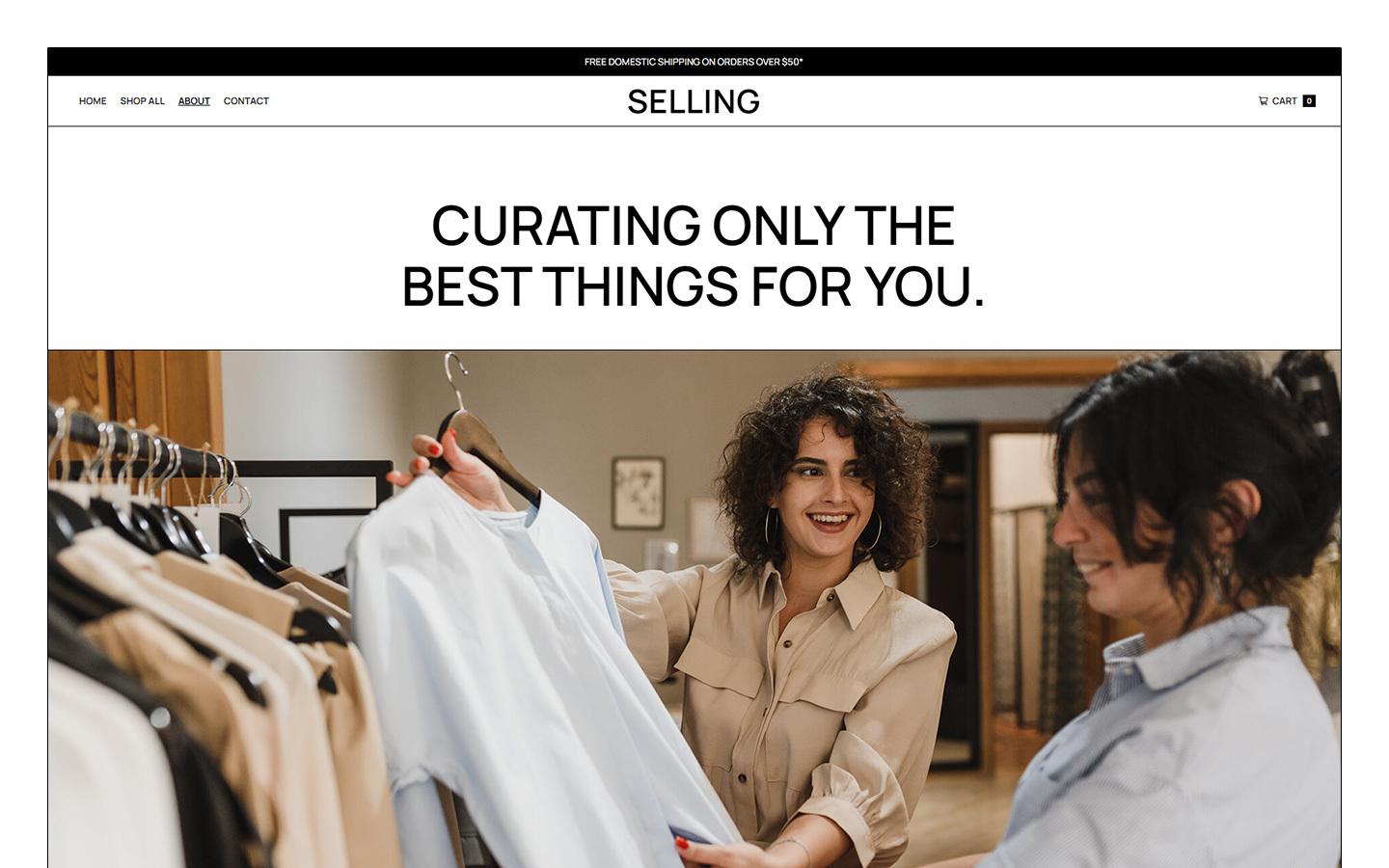 Selling - Shop HTML5 Responsive Website Template