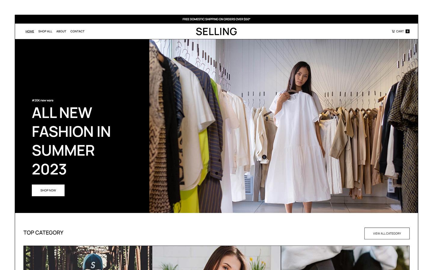 Selling - Shop HTML5 Responsive Website Template