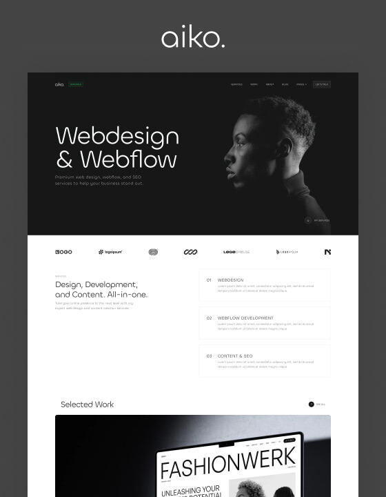 Aiko - Portfolio HTML5 Responsive Website Template