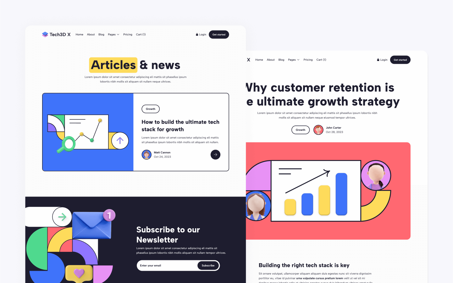 Tech3D X - App HTML5 Responsive Website Template