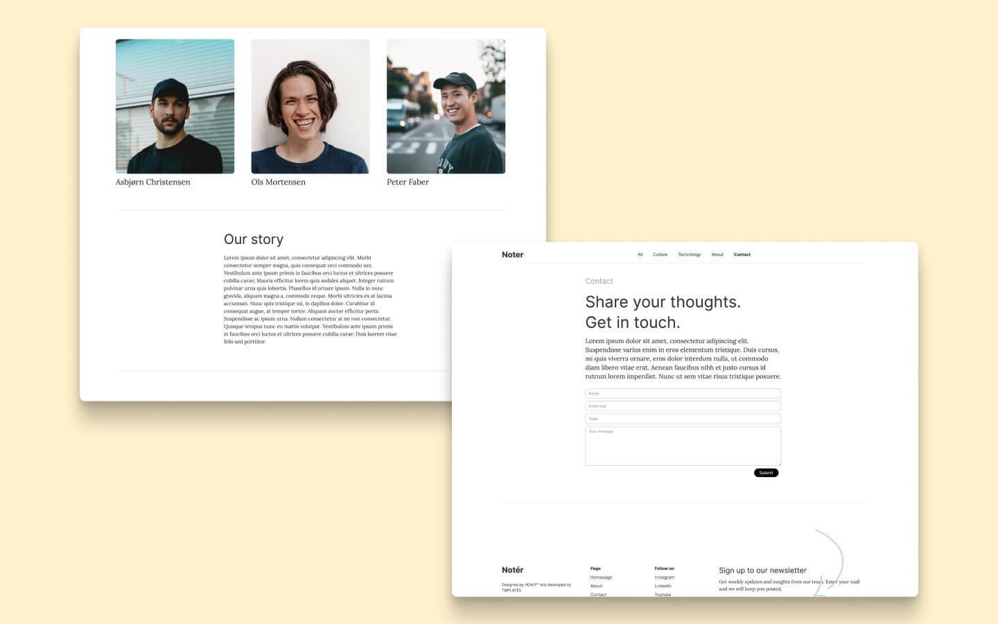 Noter - Blog HTML5 Responsive Website Template