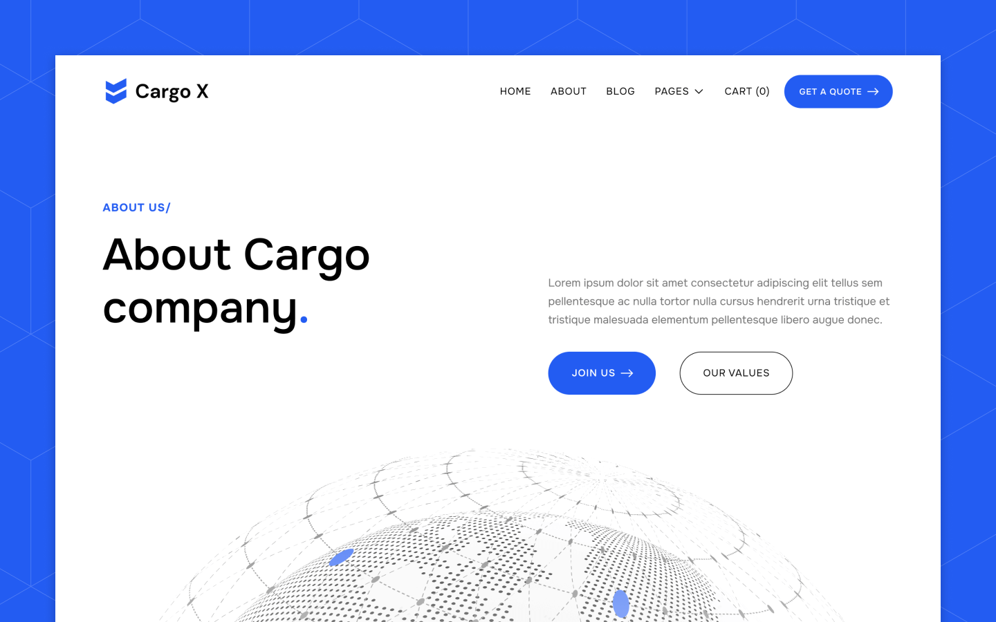 Cargo X - Transport HTML5 Responsive Website Template