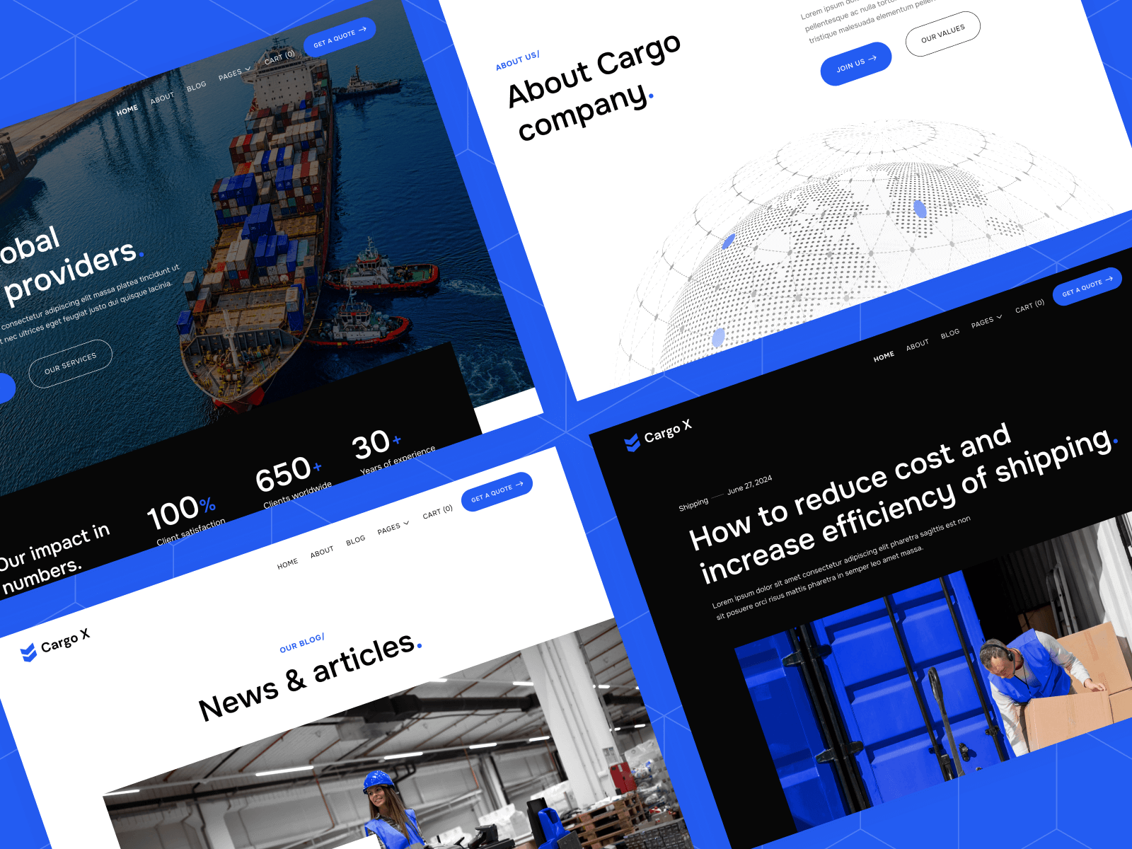 Cargo X - Transport HTML5 Responsive Website Template