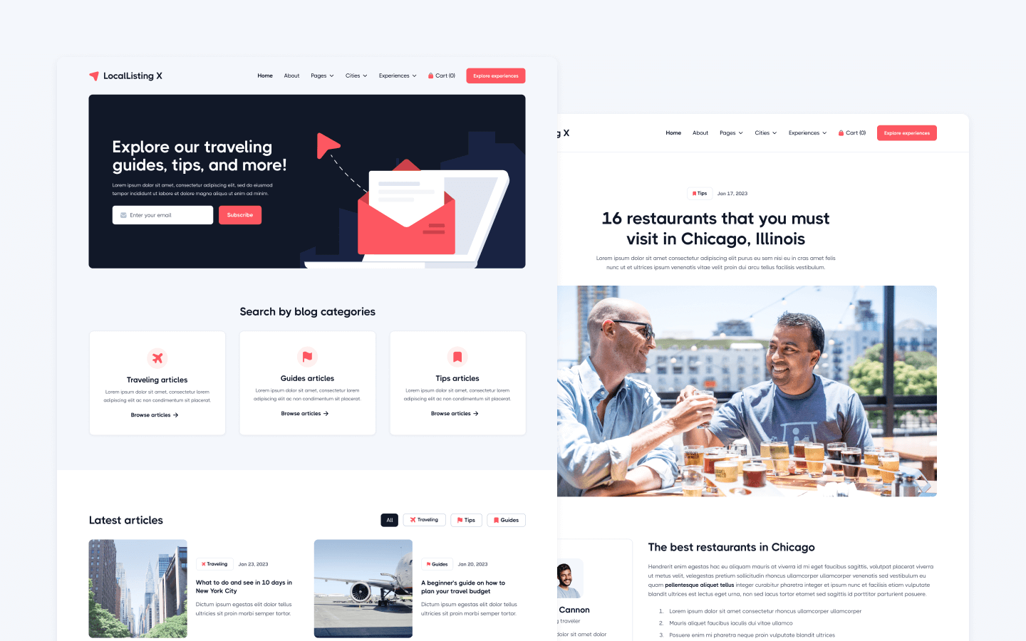 LocalListing X - Directory HTML5 Responsive Website Template