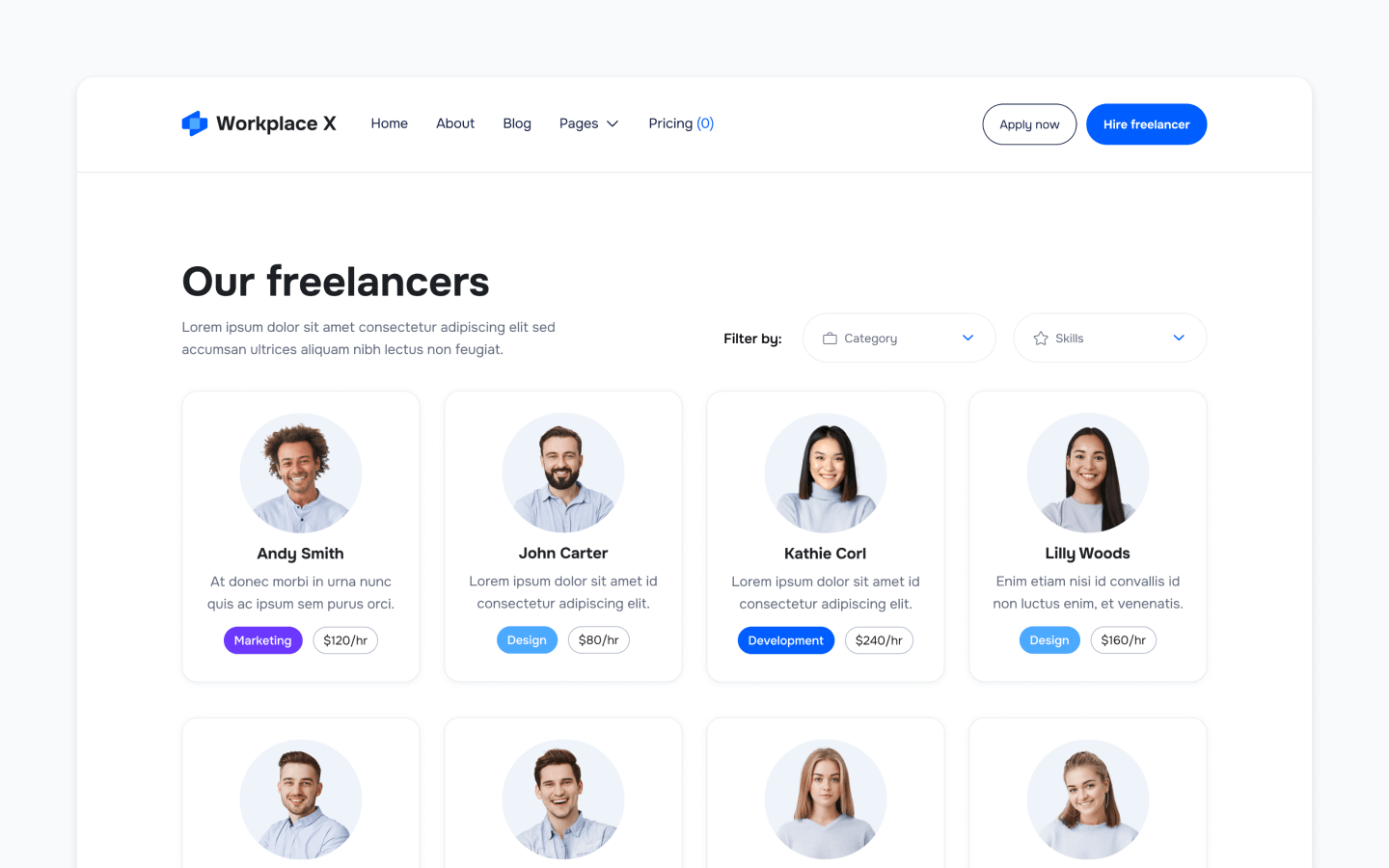 Workplace X - Directory HTML5 Responsive Website Template