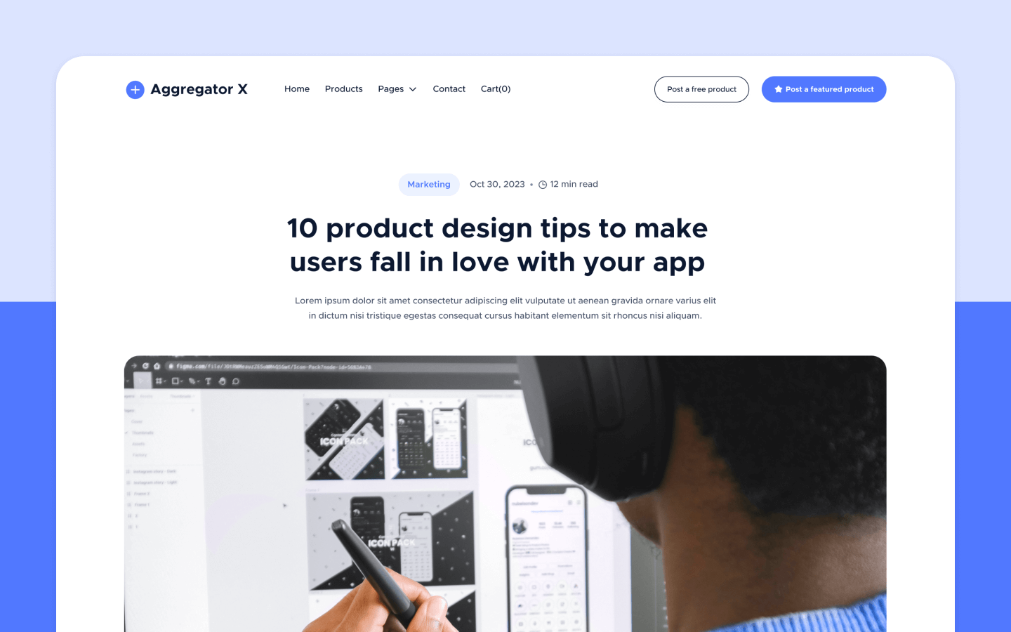 Aggregator X - Directory HTML5 Responsive Website Template