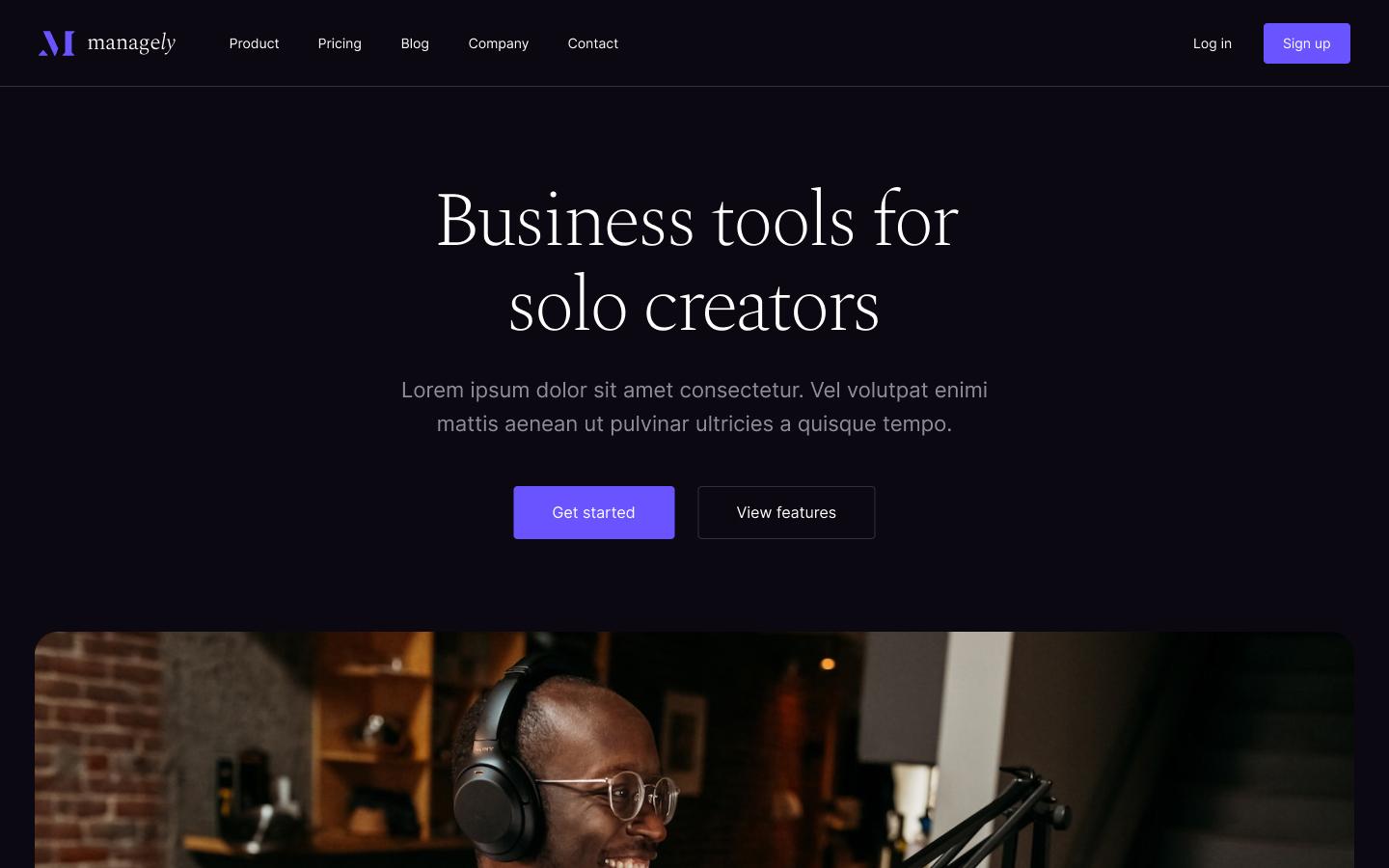 Managely - SaaS HTML5 Responsive Website Template