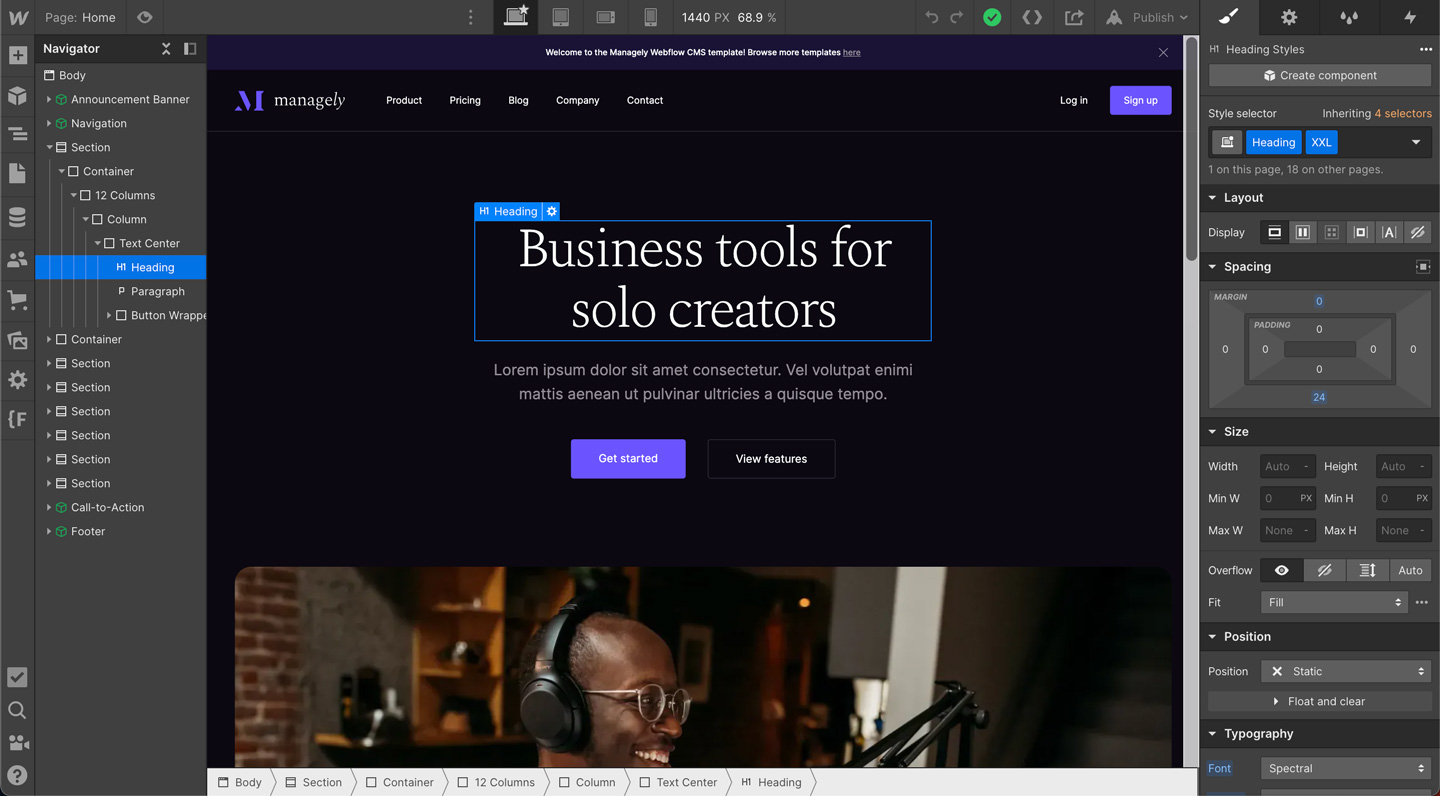 Managely - SaaS HTML5 Responsive Website Template