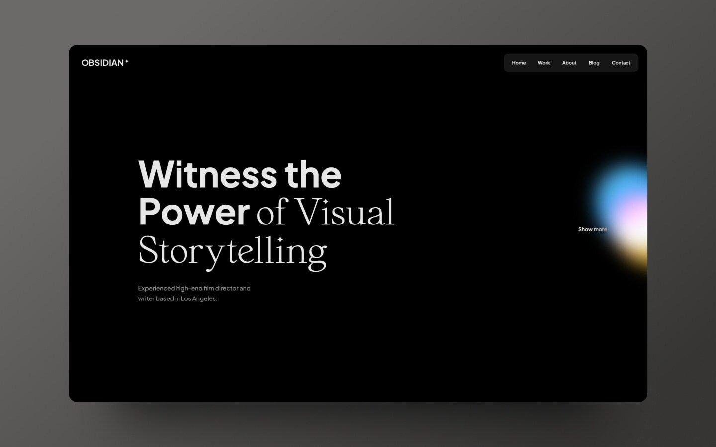 Obsidian - Video HTML5 Responsive Website Template
