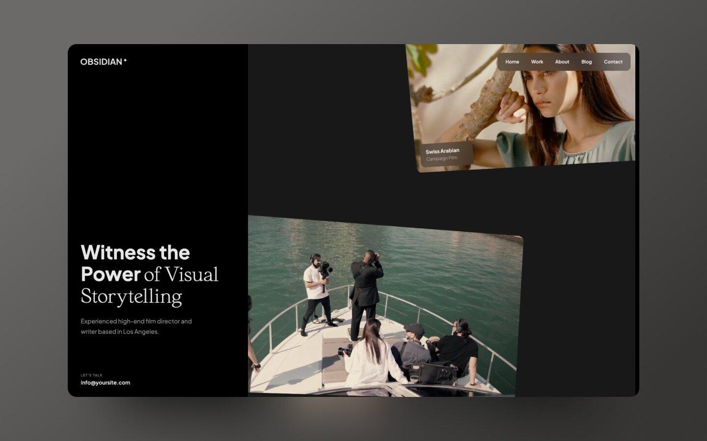 Obsidian - Video HTML5 Responsive Website Template