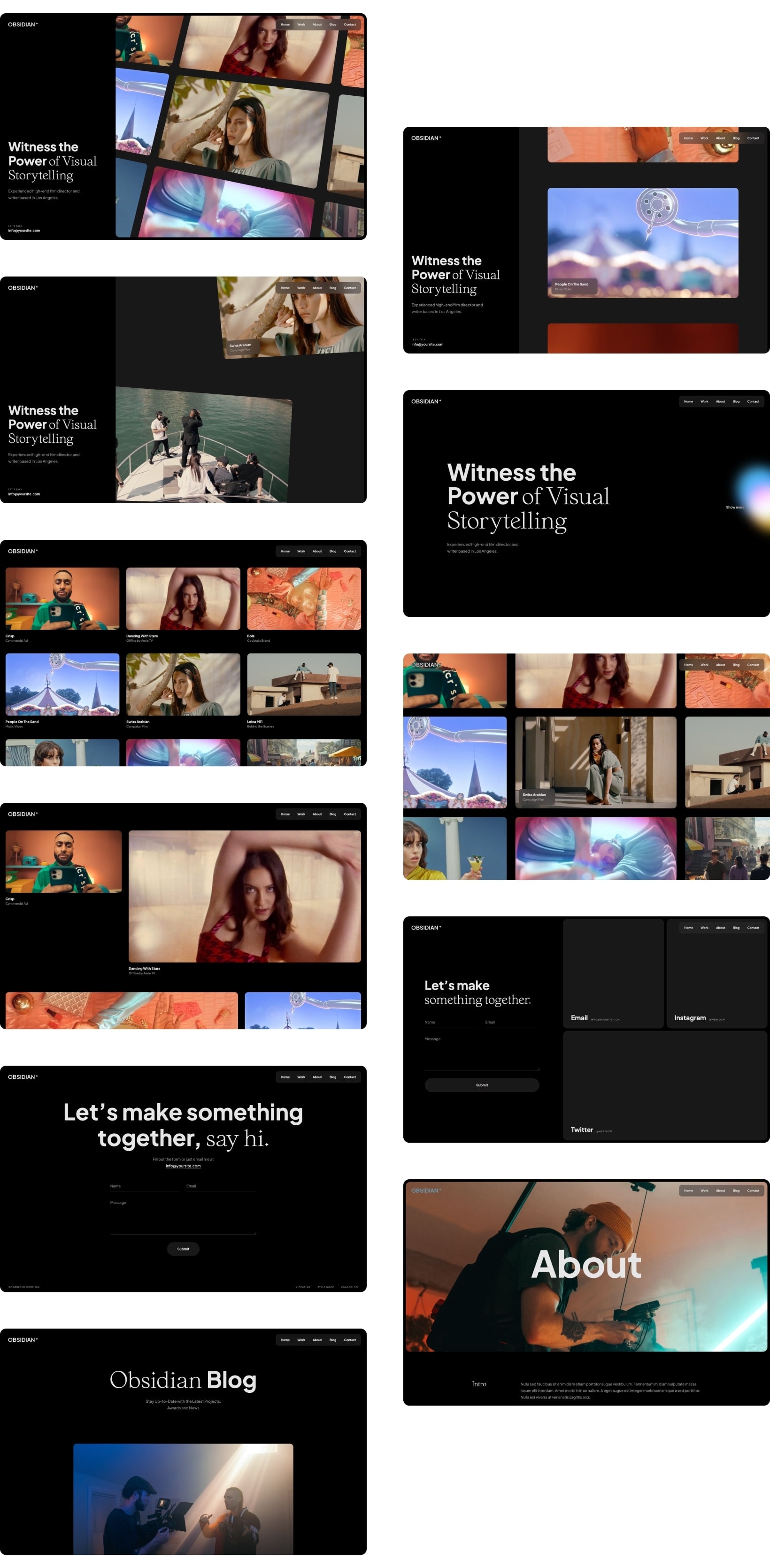 Obsidian - Video HTML5 Responsive Website Template