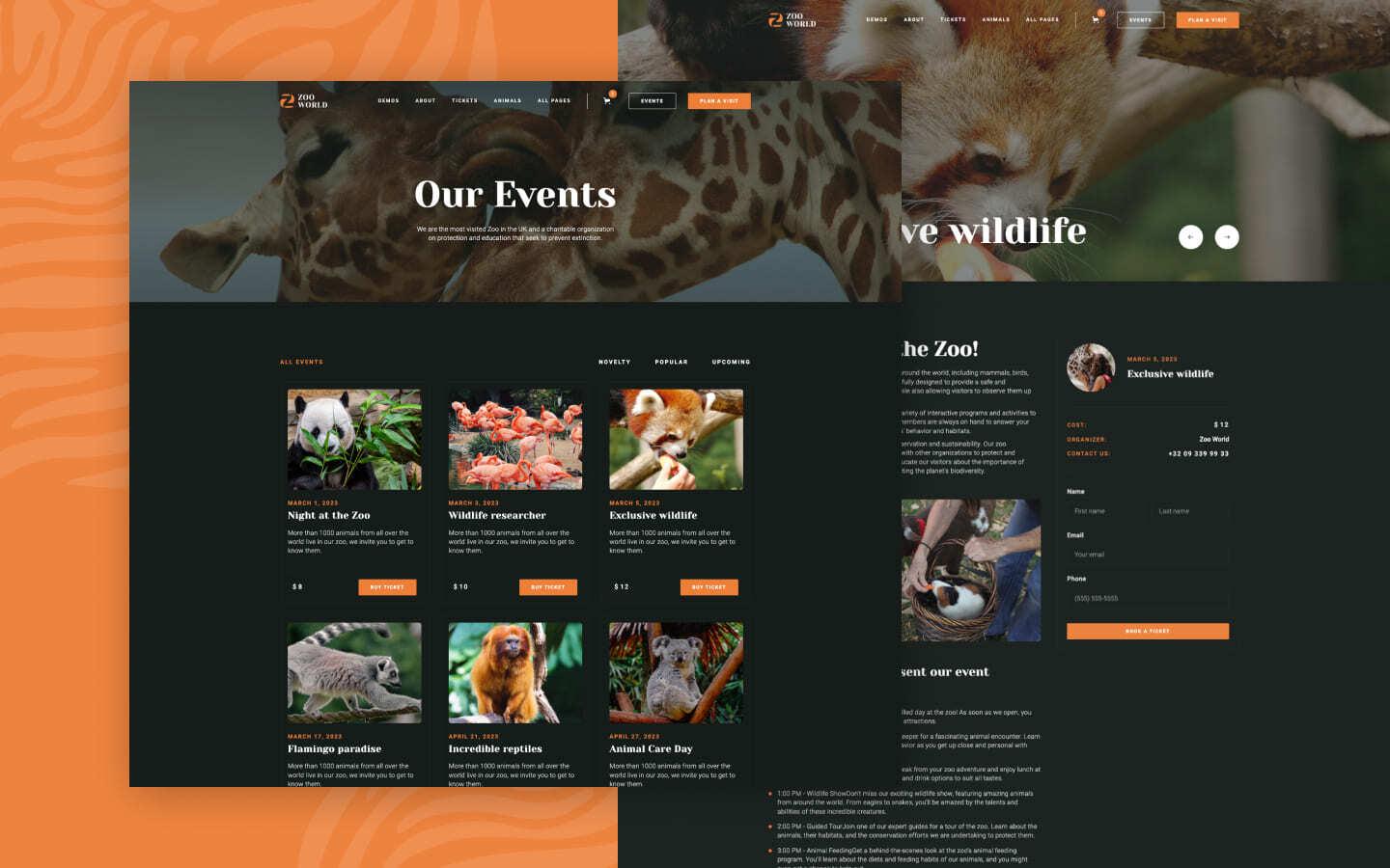 Zoo 128 - Pets HTML5 Responsive Website Template
