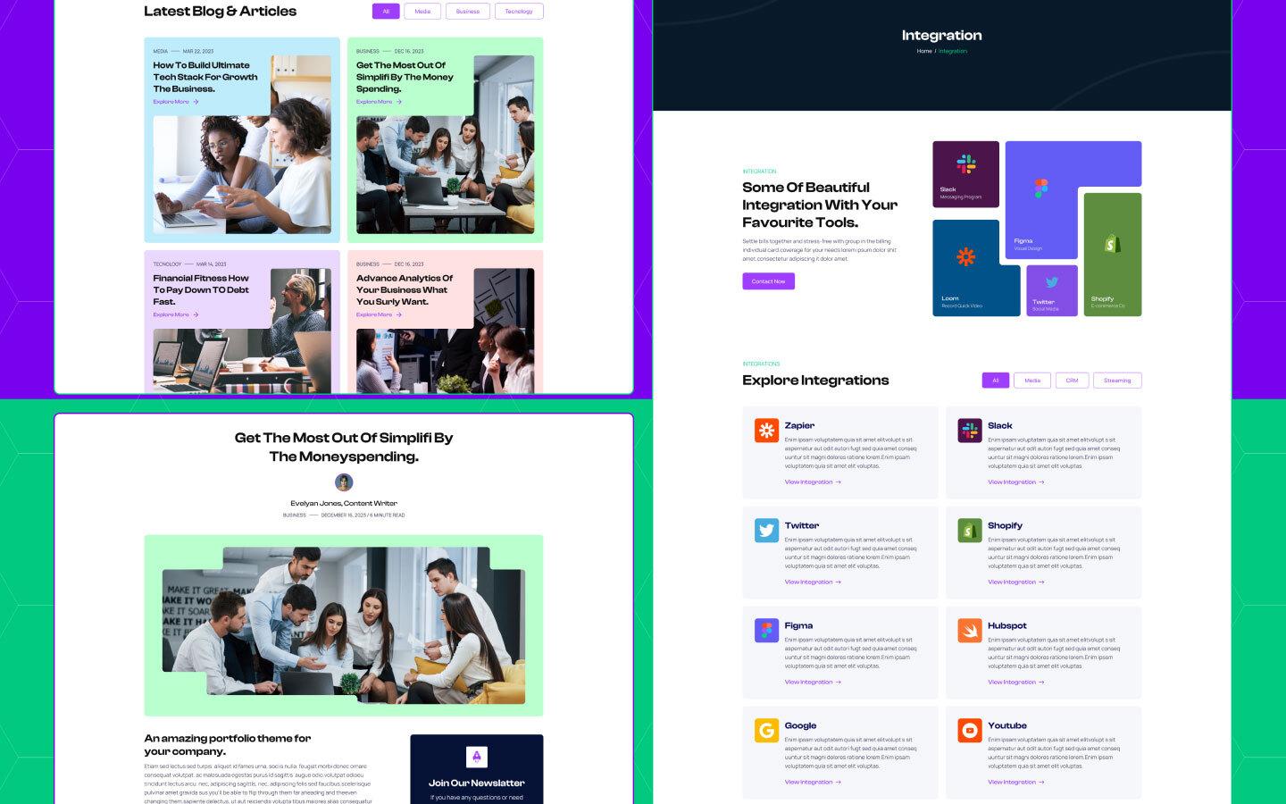 Hisaab - SaaS HTML5 Responsive Website Template