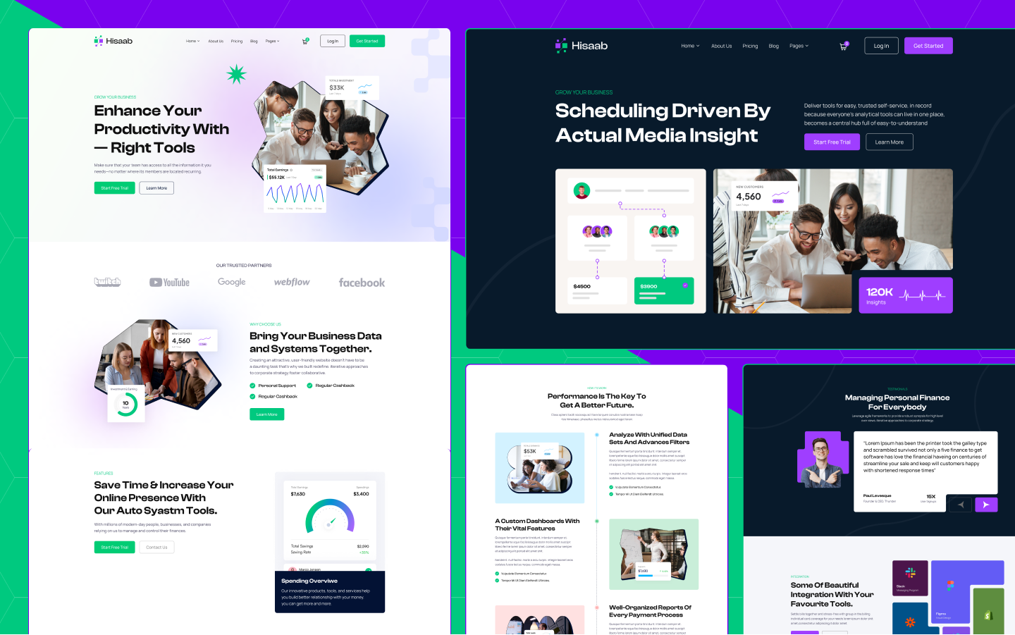 Hisaab - SaaS HTML5 Responsive Website Template