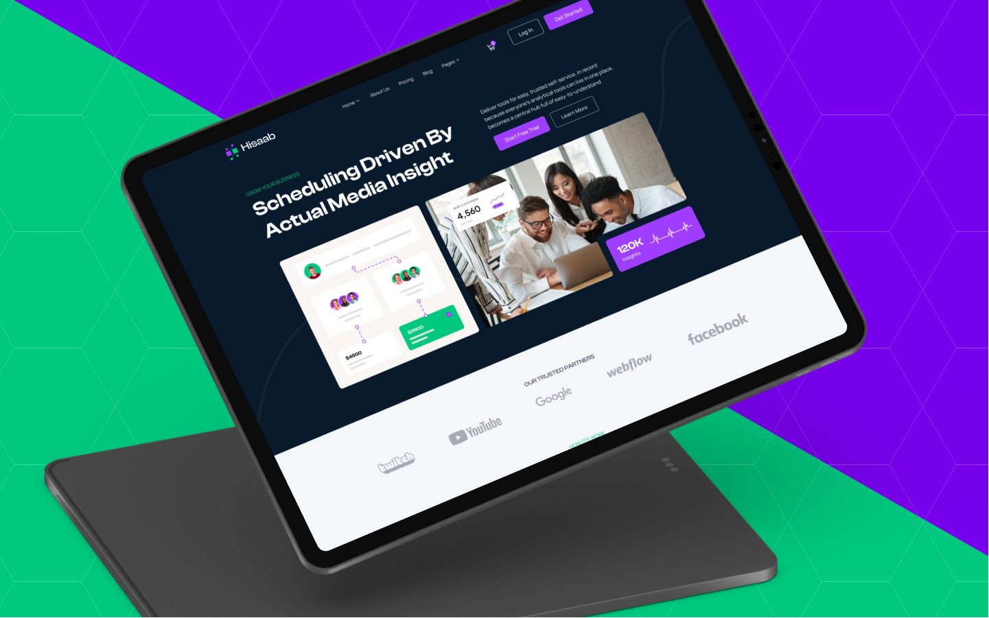 Hisaab - SaaS HTML5 Responsive Website Template