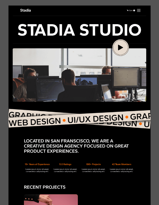Stadia Studio - Agency HTML5 Responsive Website Template