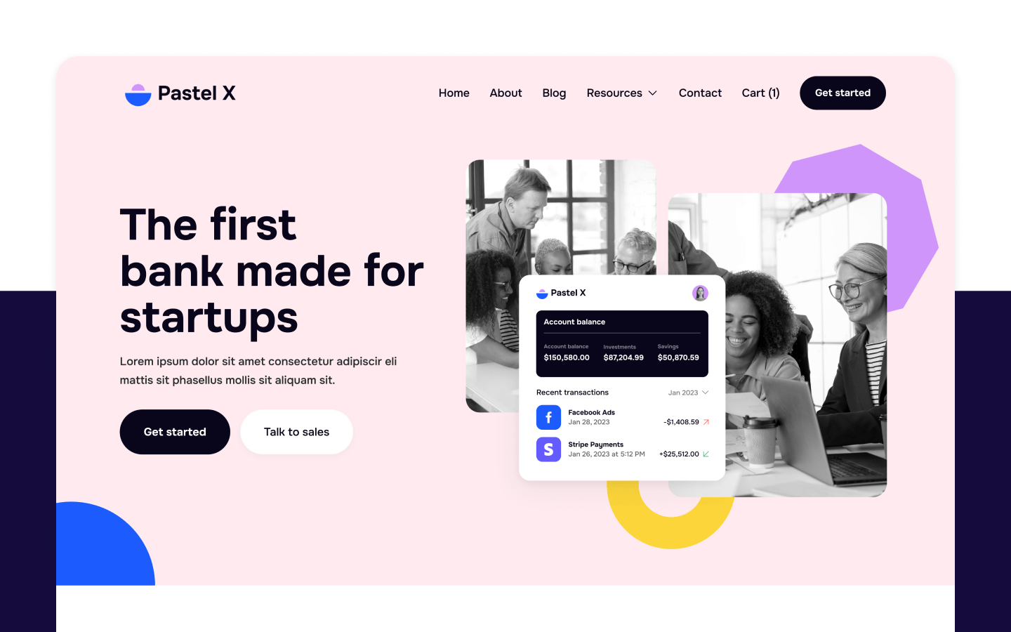 Pastel X - Startup HTML5 Responsive Website Template