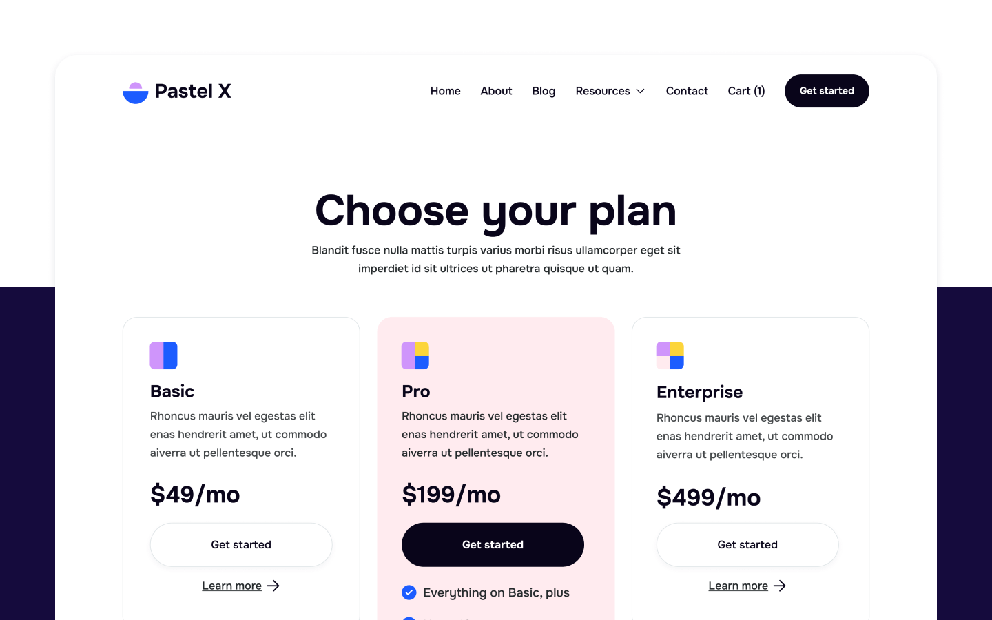 Pastel X - Startup HTML5 Responsive Website Template