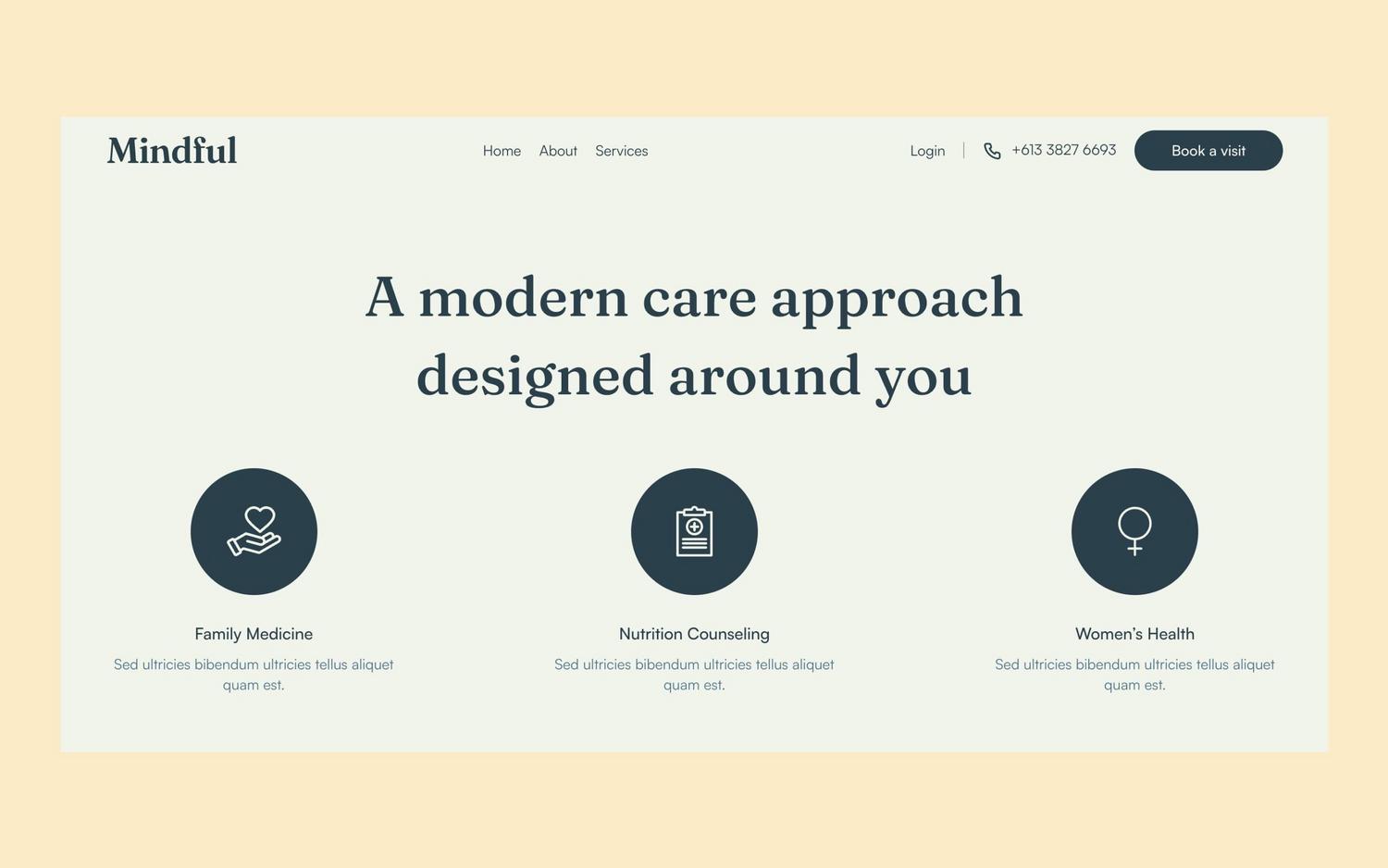 Mindful - Doctor HTML5 Responsive Website Template