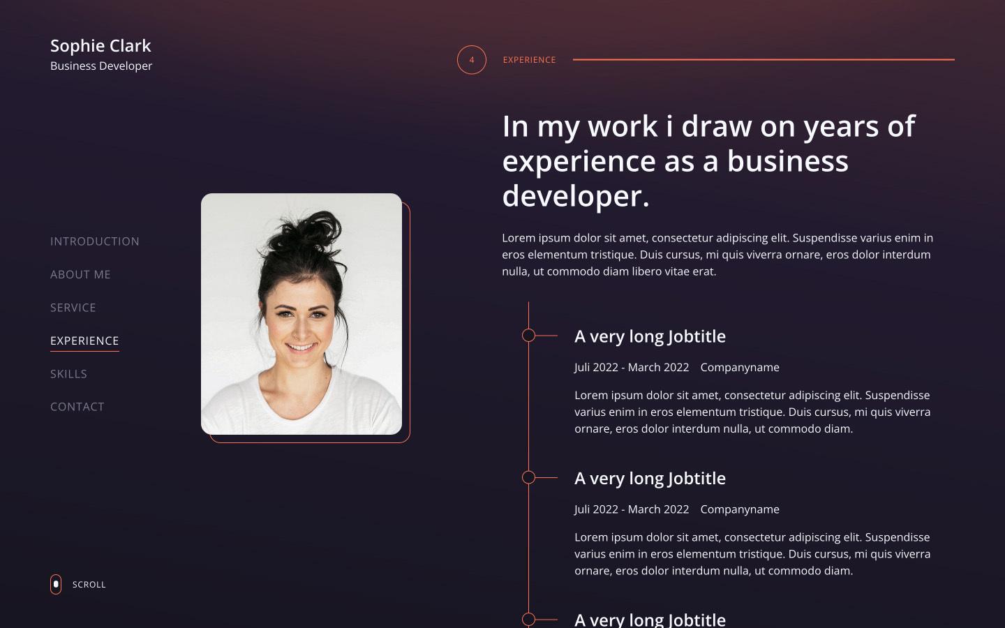 SimpleResume - Personal HTML5 Responsive Website Template