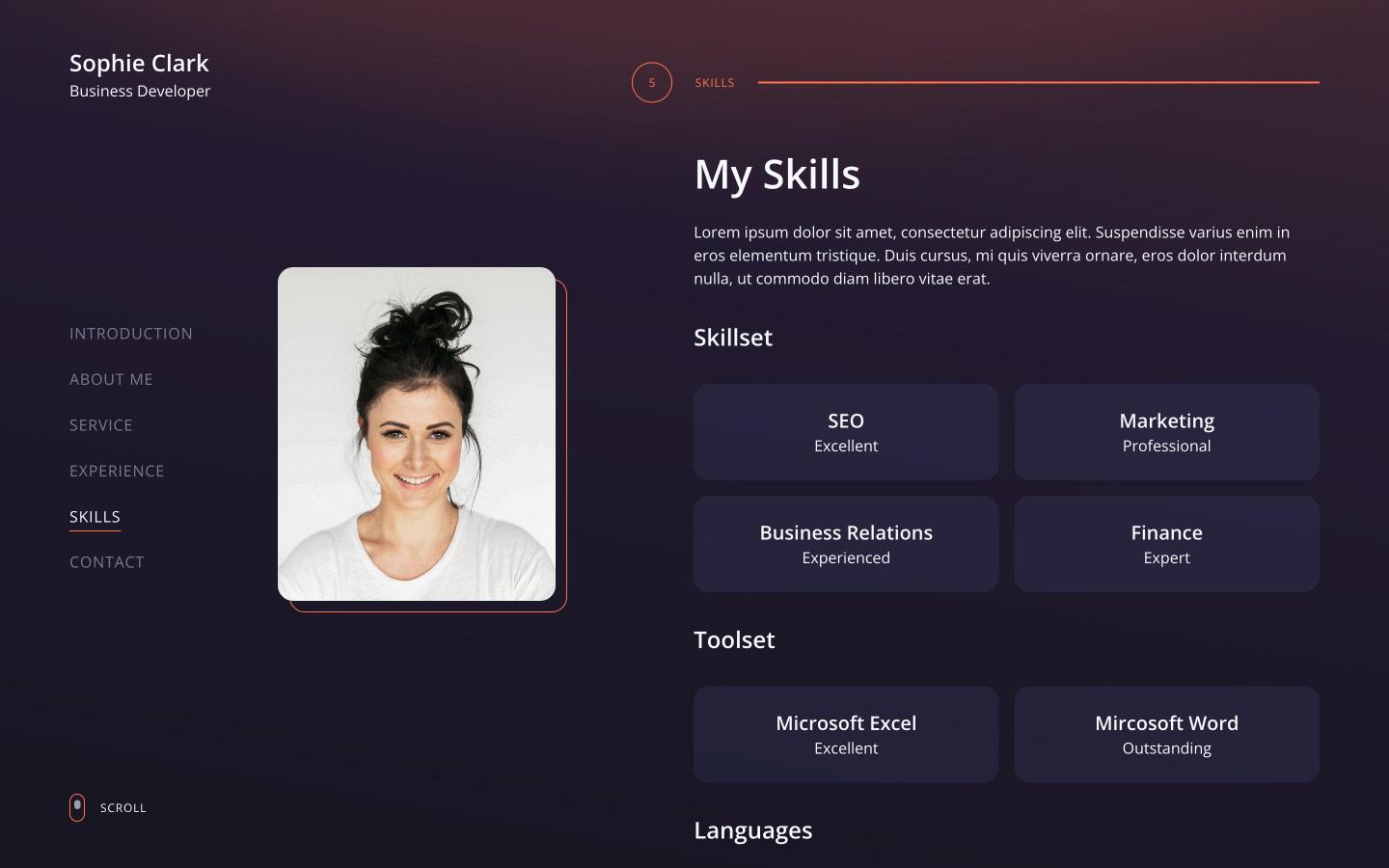 SimpleResume - Personal HTML5 Responsive Website Template