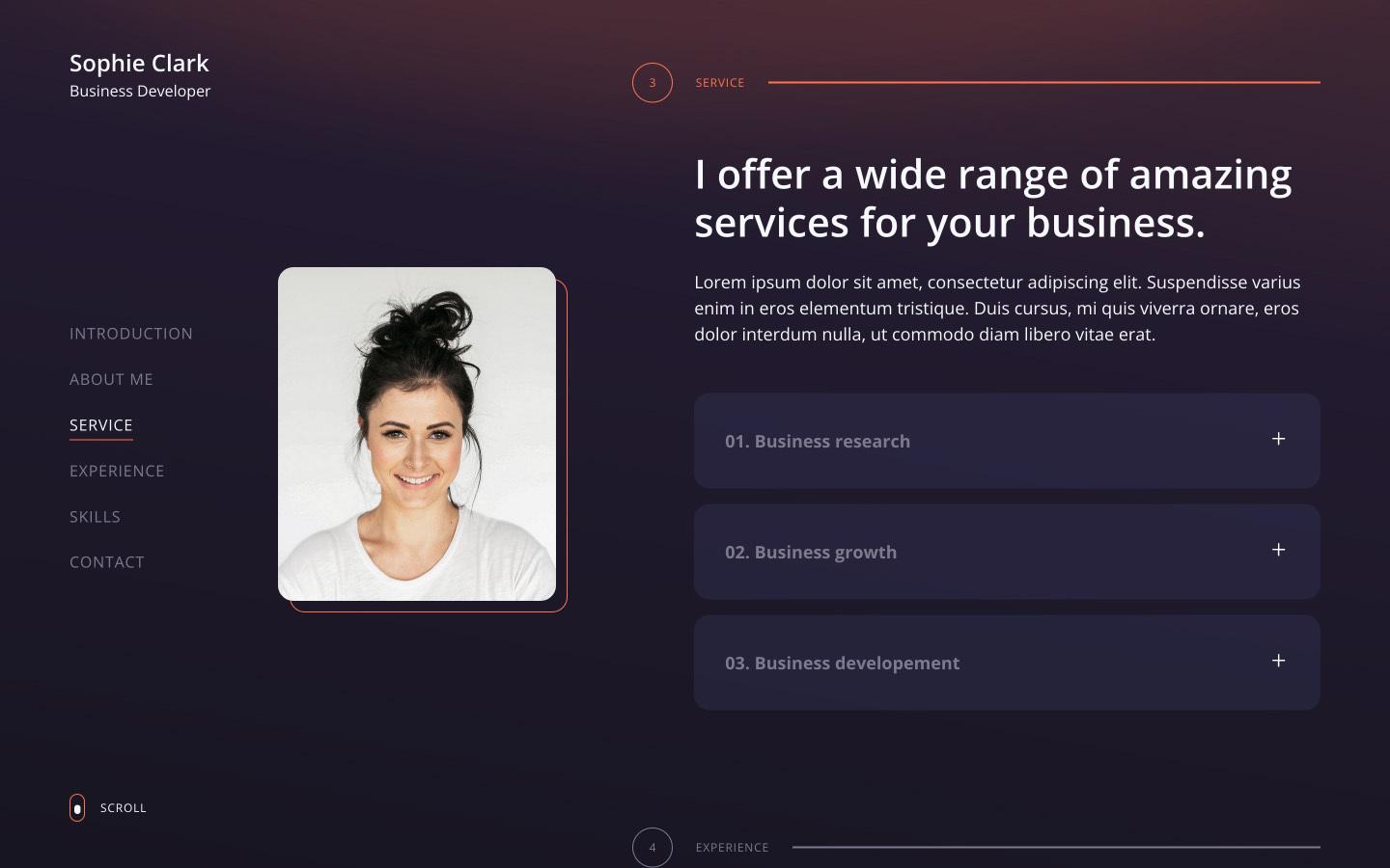 SimpleResume - Personal HTML5 Responsive Website Template