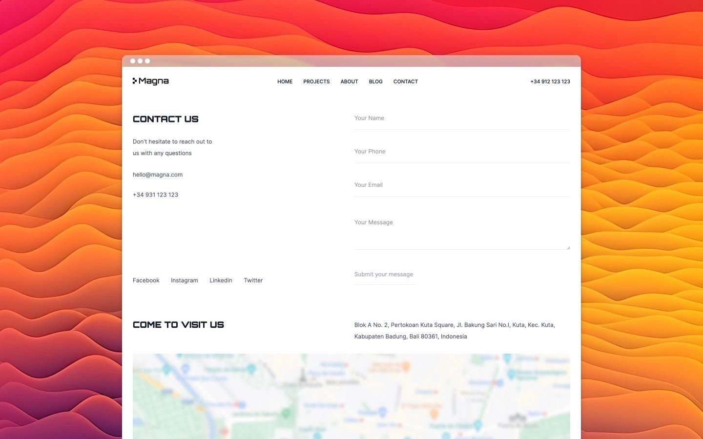 Magna - Architecture HTML5 Responsive Website Template