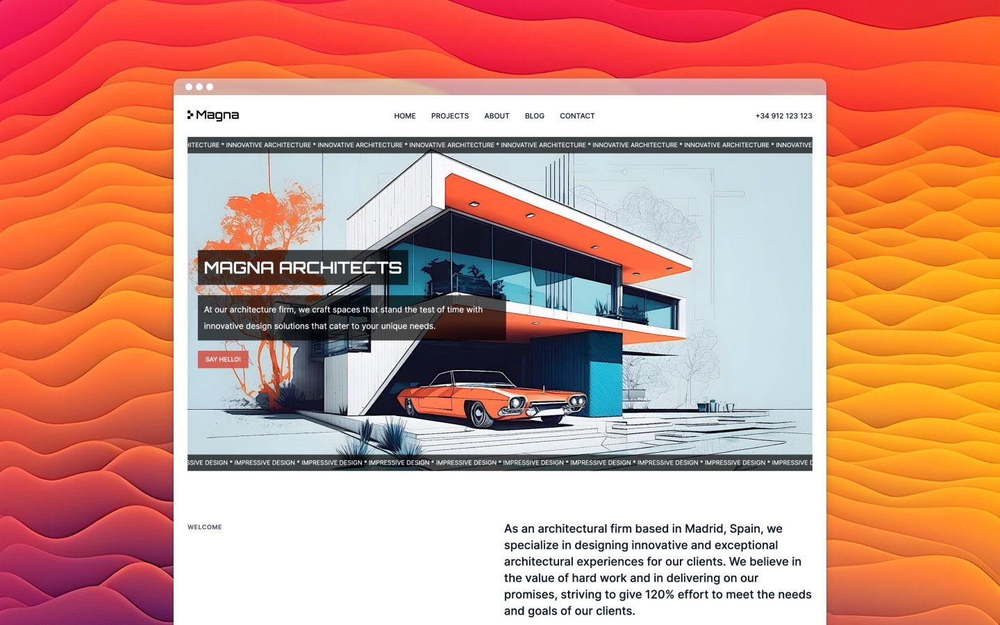 Magna - Architecture HTML5 Responsive Website Template