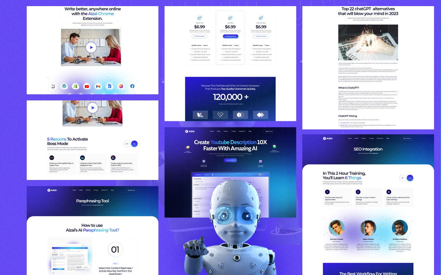 Aizai - SaaS HTML5 Responsive Website Template