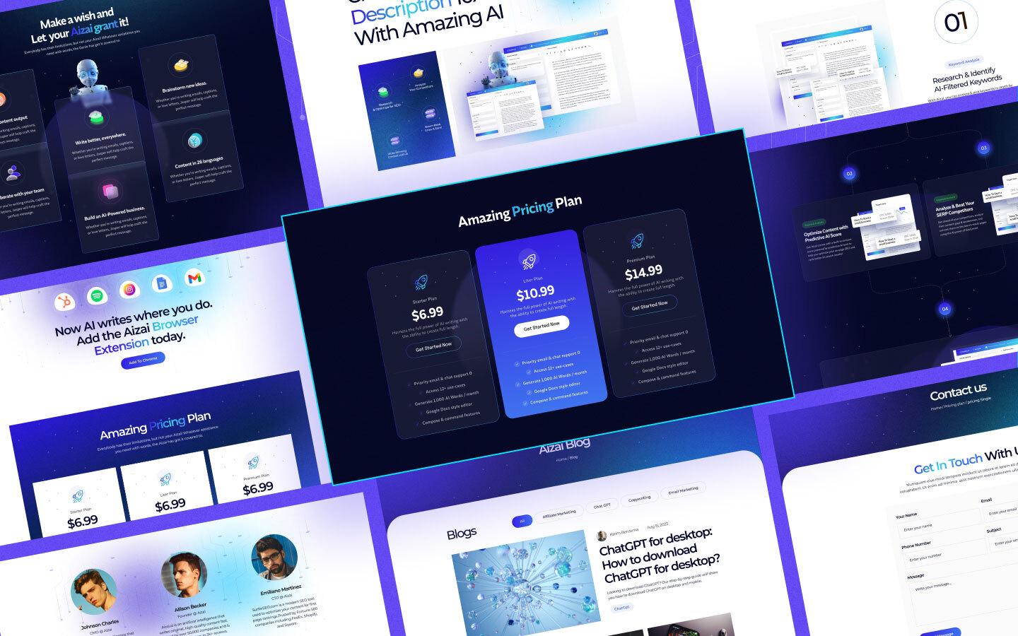 Aizai - SaaS HTML5 Responsive Website Template