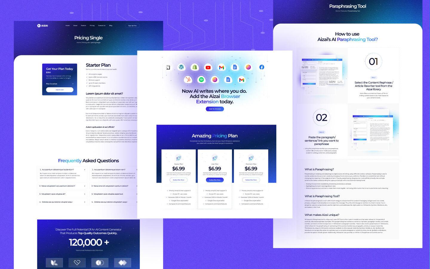 Aizai - SaaS HTML5 Responsive Website Template